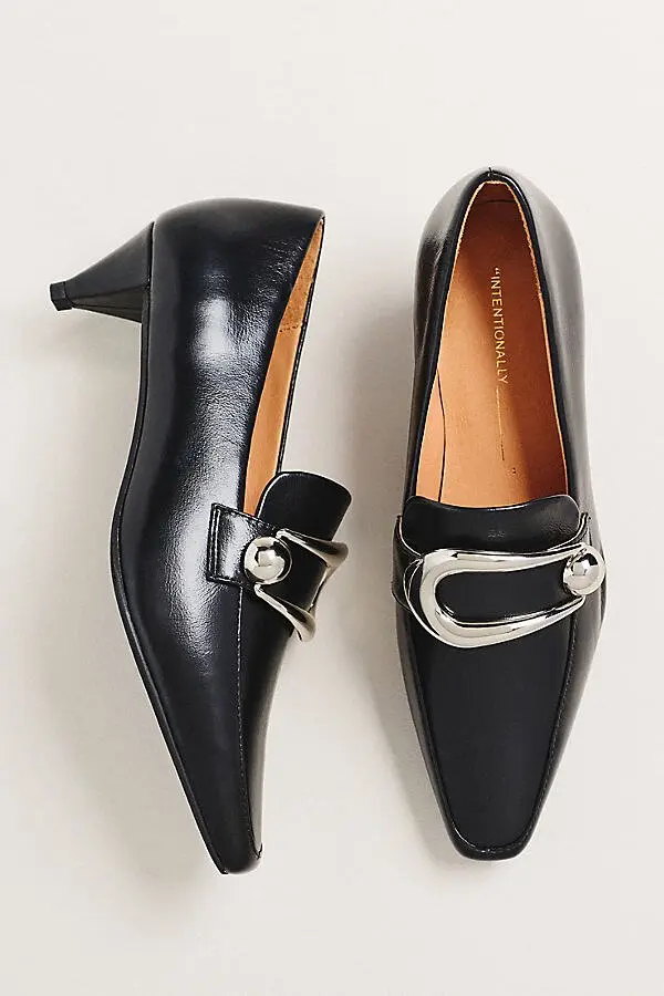 Intentionally Blank Sna Loafer Heels