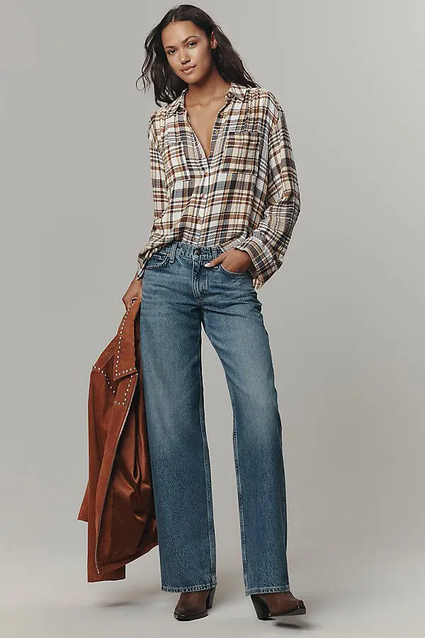 Rag & Bone Saige Relaxed Straight-leg Jeans - Echo