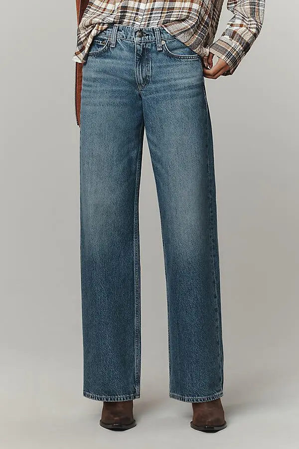 Rag & Bone Saige Relaxed Straight-leg Jeans - Echo