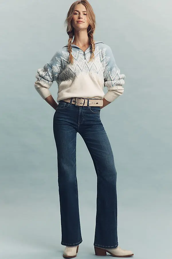 LE JEAN Ba Bootcut High-rise Jeans