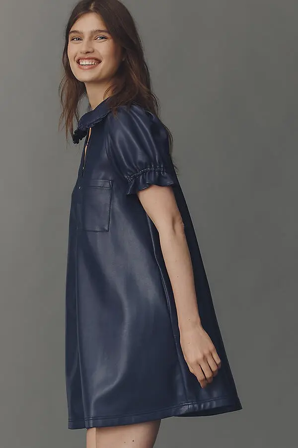 The Keira Faux Leather Mini Dress