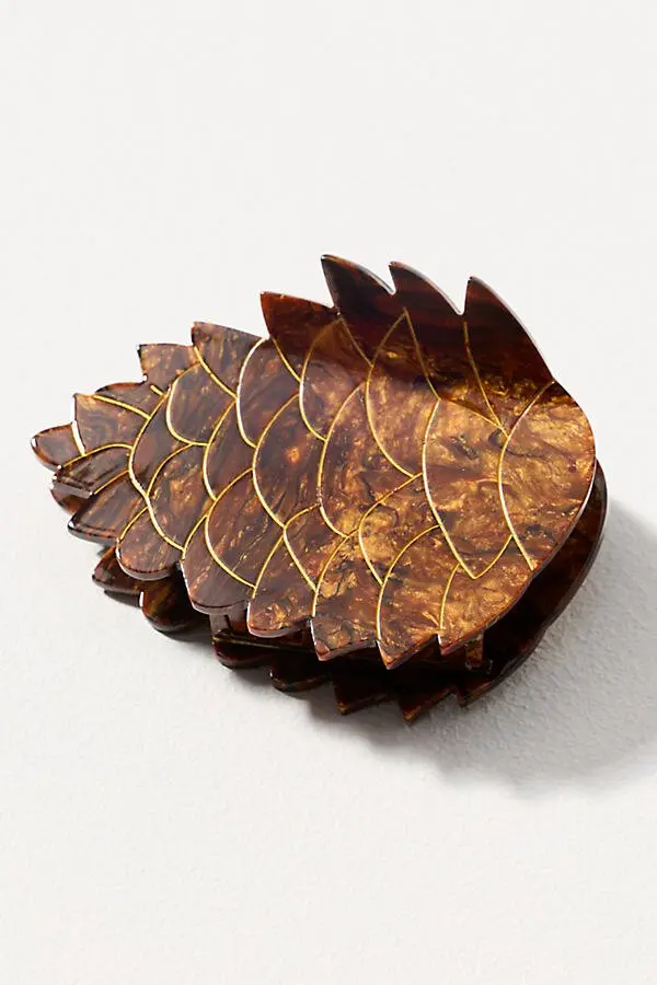 SOLAR ECLIPSE Fall Icon Hair Claw Clip - Pinecone