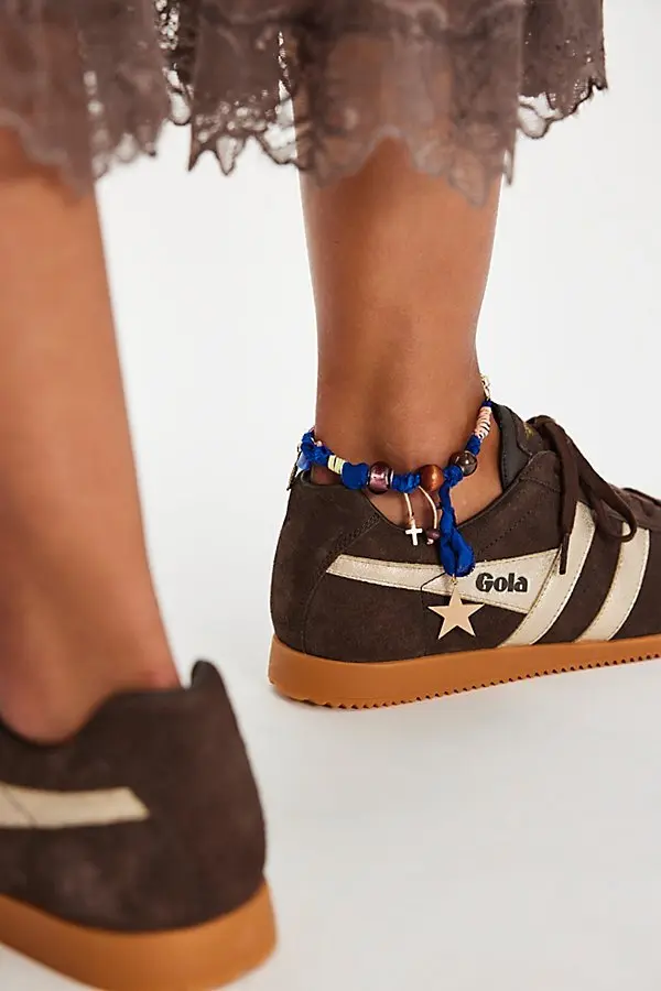 Gola Harrier Mirror Sneakers - Mocha/gold/gum