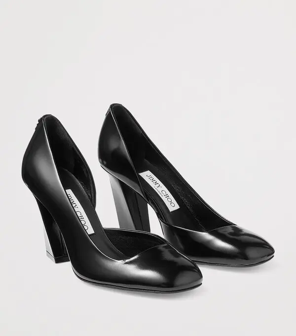 JIMMY CHOO Farren 85 Leather Pumps