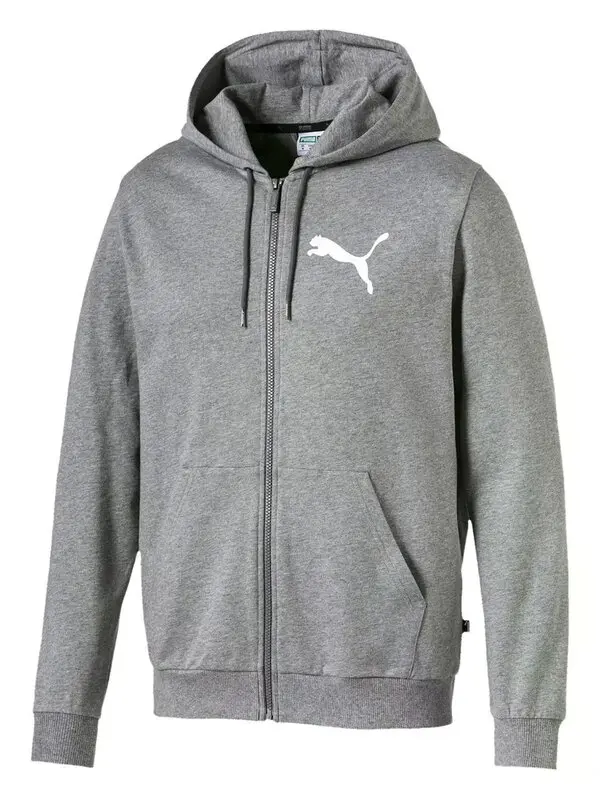 PUMA Printed Zip-up Hoodie - Grey