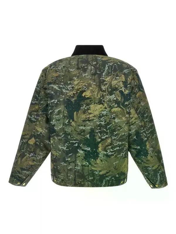 Carhartt Work In Progress Velvet Collar Detroit Jacket - Green