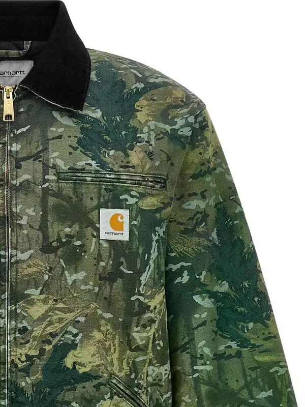 Carhartt Work In Progress Velvet Collar Detroit Jacket - Green