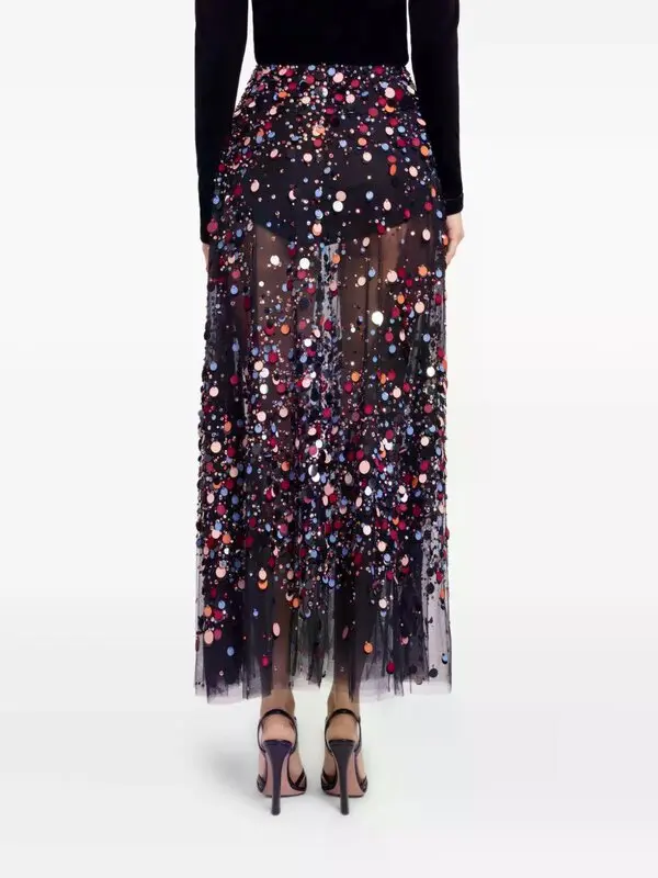 Elie Saab Bead-embellished Skirt