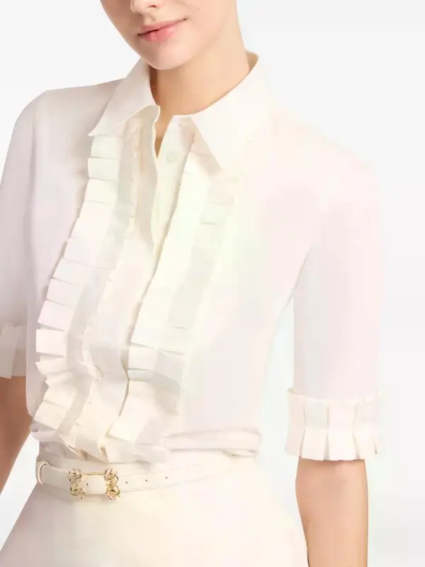 Elie Saab Pleated Shirt