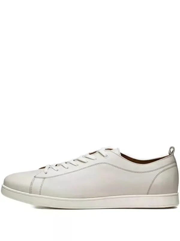 POCHE PARIS Lace-up Leather Sneakers