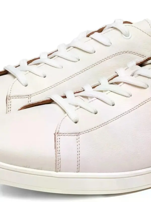 POCHE PARIS Lace-up Leather Sneakers