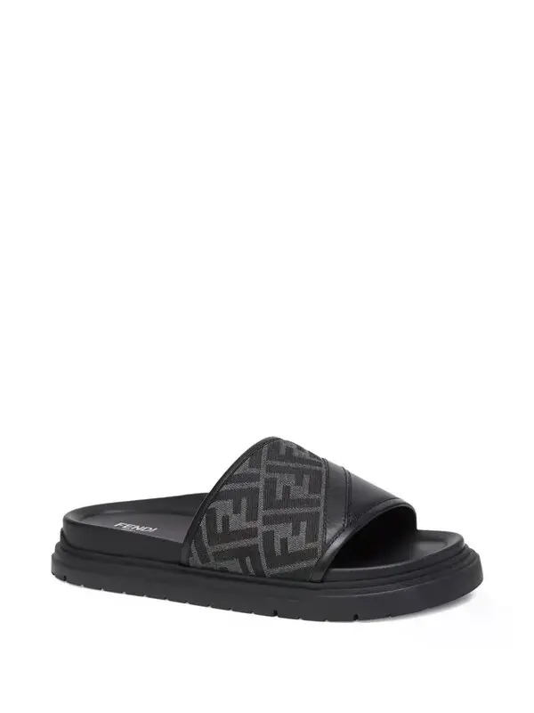 Fendi Diagonal Ff Jacquard Sandals