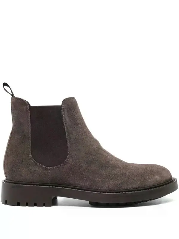 Kiton Leather Chelsea Boots