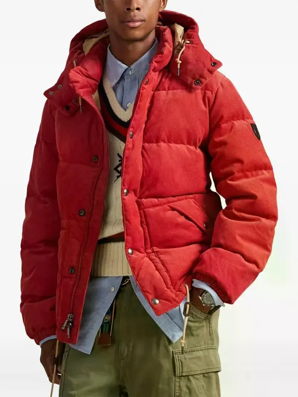 Polo Ralph Lauren Corduroy Padded Jacket - Red