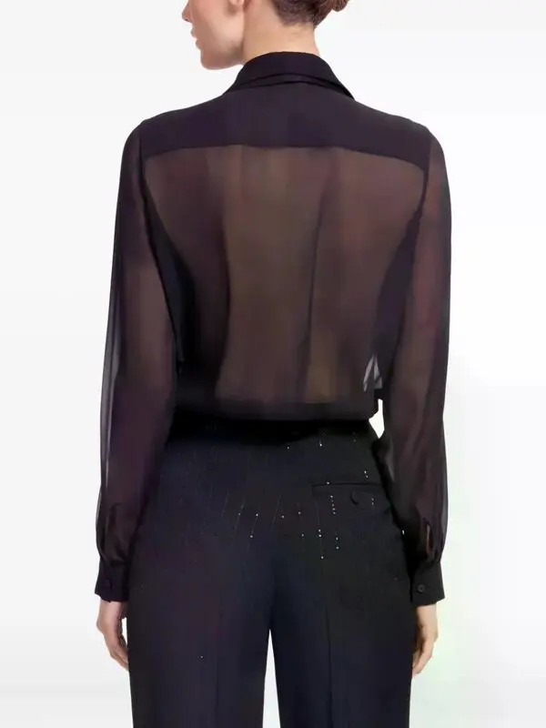 Elie Saab Pinstriped Silk Shirt