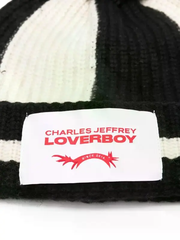 CHARLES JEFFREY Striped Beanie