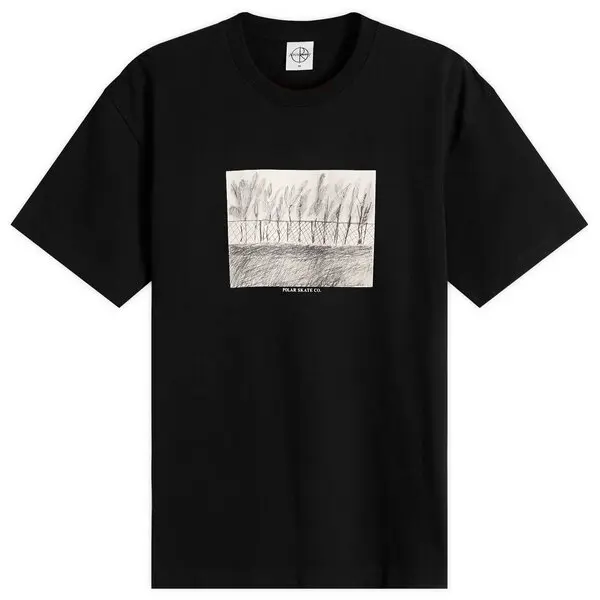 POLAR SKATE CO. Fence T-shirt - Black