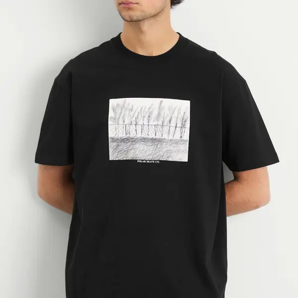 POLAR SKATE CO. Fence T-shirt - Black