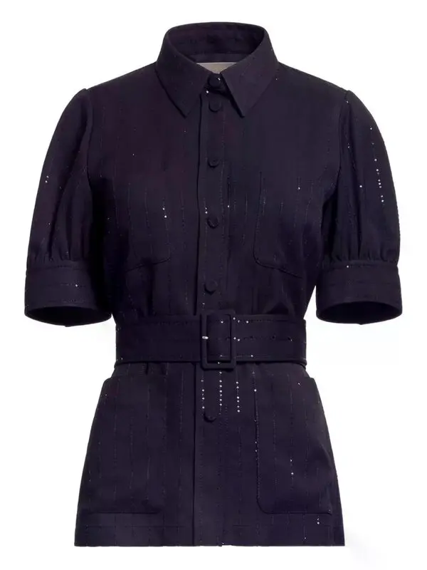Elie Saab Belted Crepe Shirt