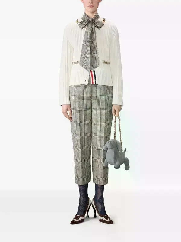 Thom Browne Swarovski-crystal Half-stitch Cashmere Cardigan
