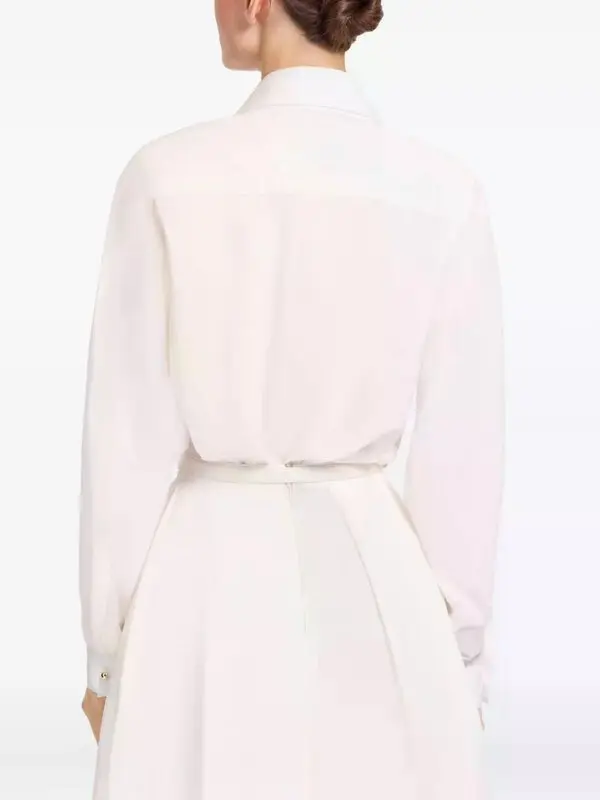 Elie Saab Monogram-embroidered Shirt - Neutrals