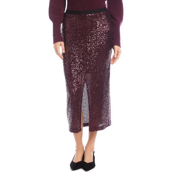 Karen Kane Sequin Midi Skirt