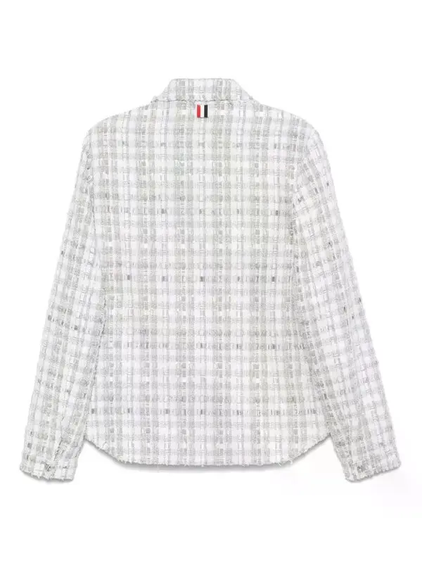 Thom Browne Gingham Tweed Jacket