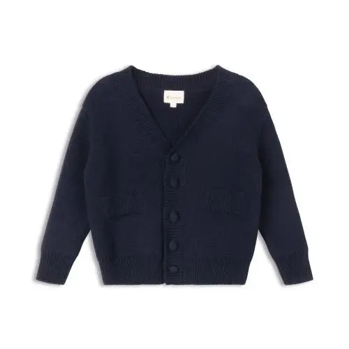 ELY'S & CO. Dense Knit Collection Cardigan - Navy