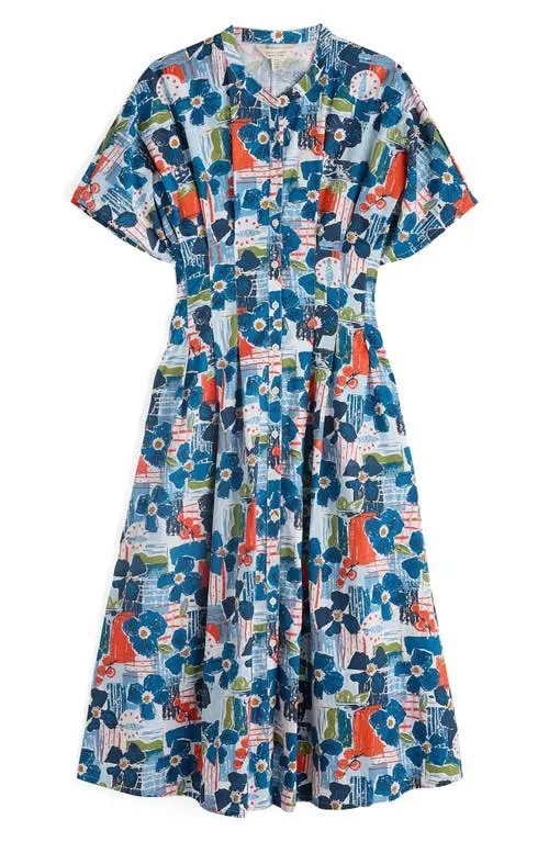 SEASALT CORNWALL Lamorna Print Organic Cotton Midi Dress
