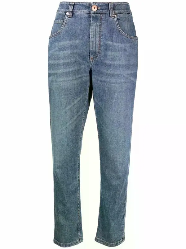 Brunello Cucinelli Mid-rise Straight-leg Jeans