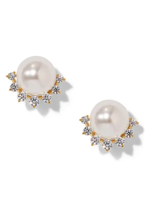 Nadri Stud Earrings - Gold