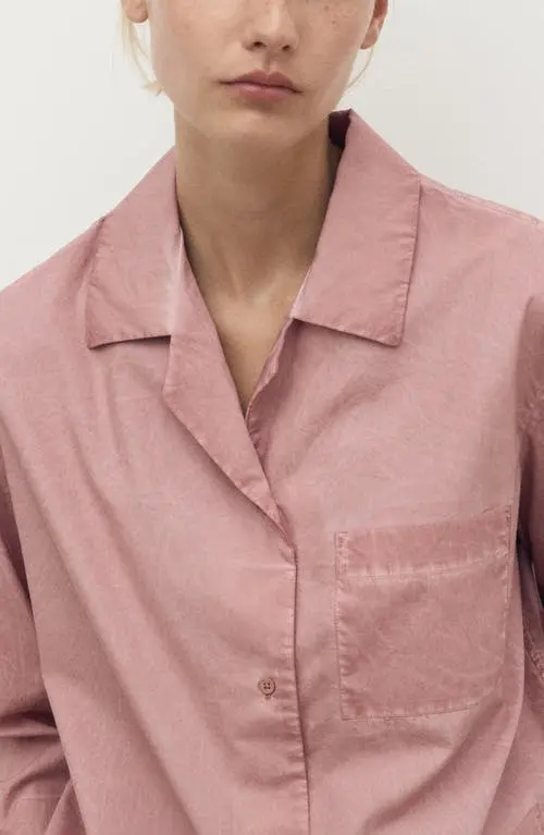 Mango Garment Dyed Button-up Shirt