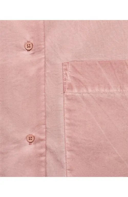 Mango Garment Dyed Button-up Shirt