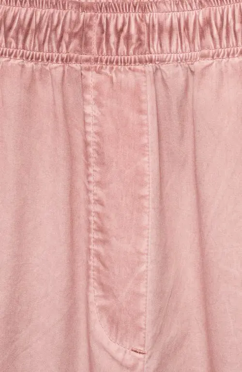 Mango Garment-dyed Cotton Pajama Pants - Medium Pink