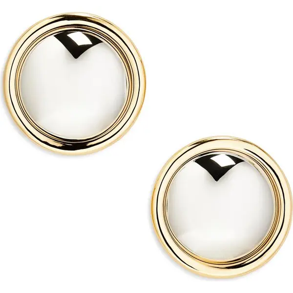 Jacquemus Round Drop Earrings - Silver/gold 979