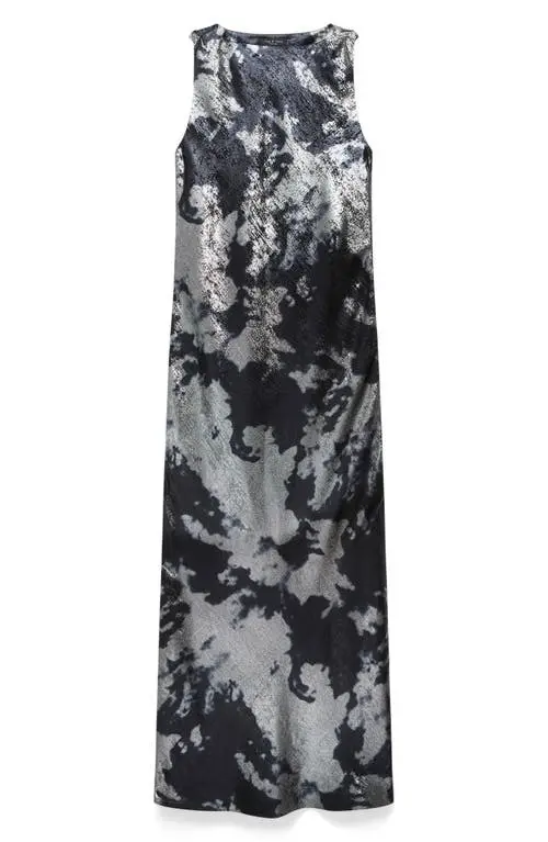 Rag & Bone Margaret Metallic Sleeveless Maxi Dress