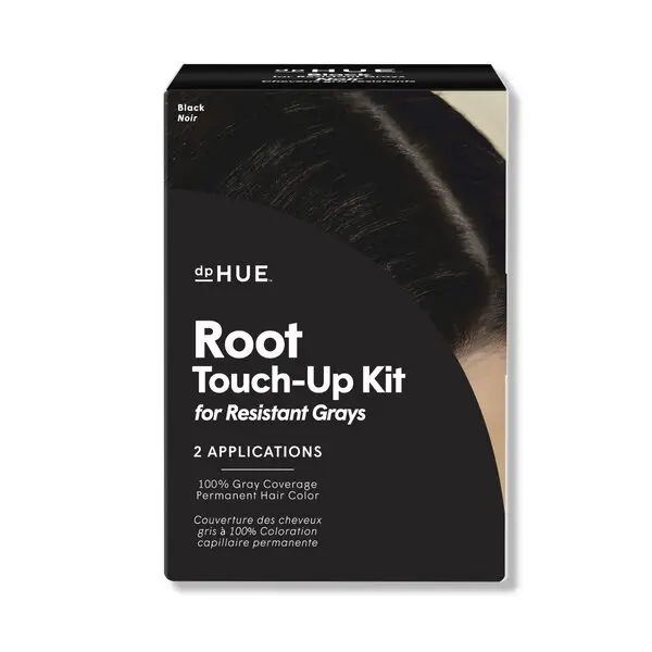 DPHUE Root Touch-up Kit For Resistant Grays - Black