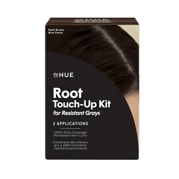 DPHUE Root Touch-up Kit For Resistant Grays - Dark Brown