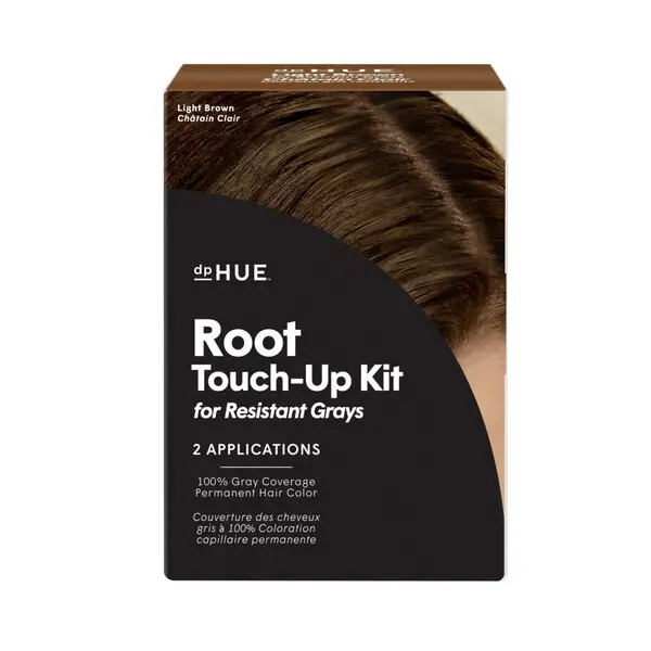 DPHUE Root Touch-up Kit For Resistant Grays - Light Brown