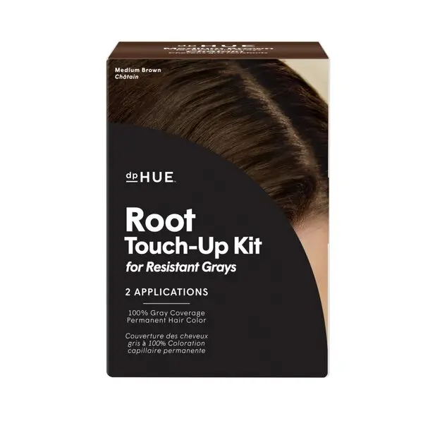 DPHUE Root Touch-up Kit For Resistant Grays - Medium Brown