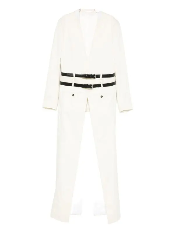 Dsquared2 Belted Double-breasted Coat - White