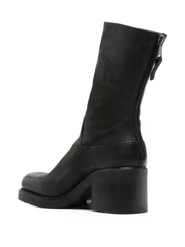 Elena Iachi Block-heel Leather Boots