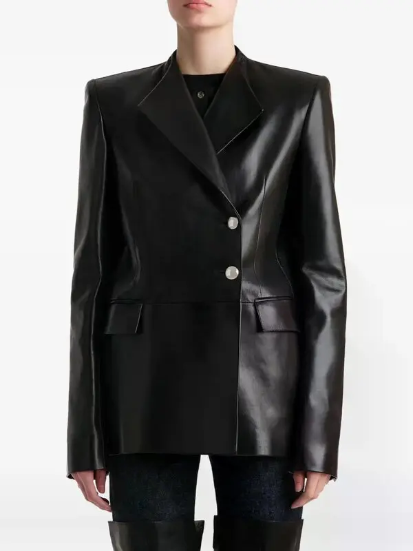 Khaite Button Lambskin Jacket