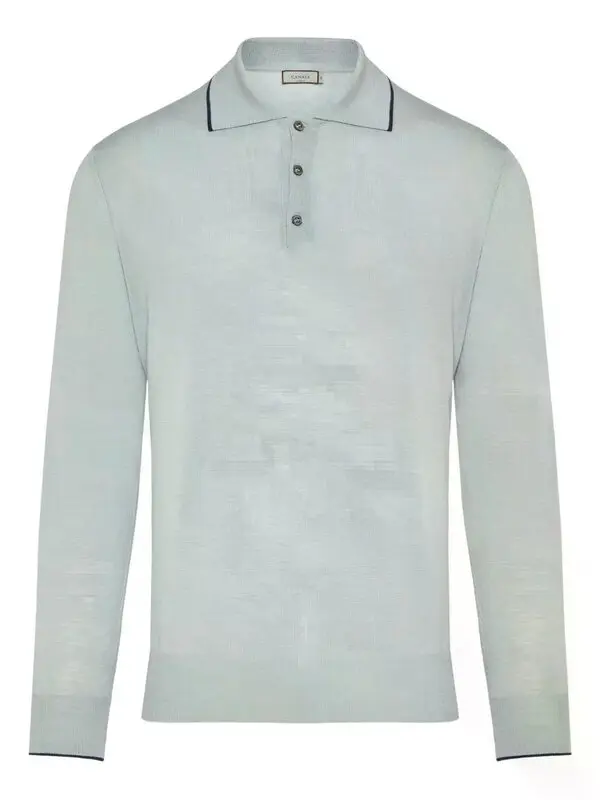 Canali Long Sleeve Polo Shirt