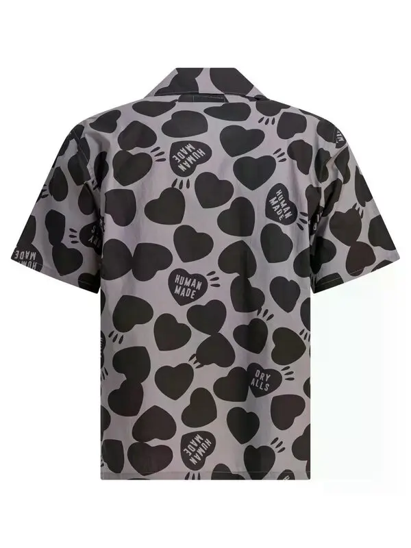 HUMAN MADE Heart-print Shirt - Grey