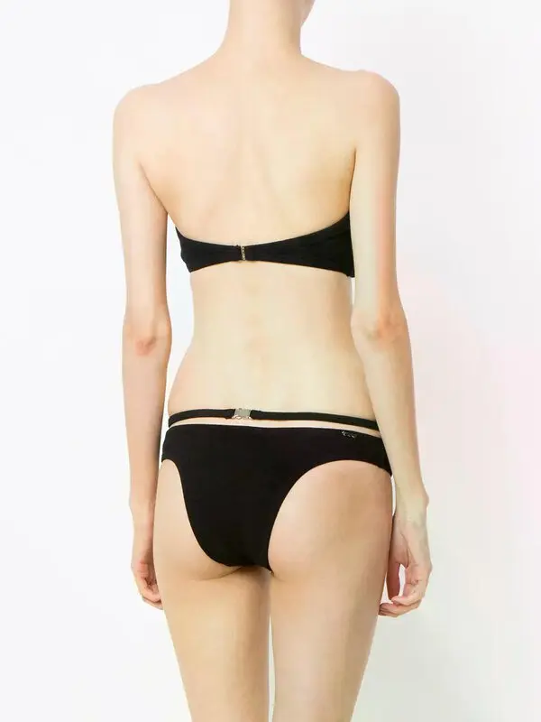 AMIR SLAMA Buckle Bandeau Bikini Set