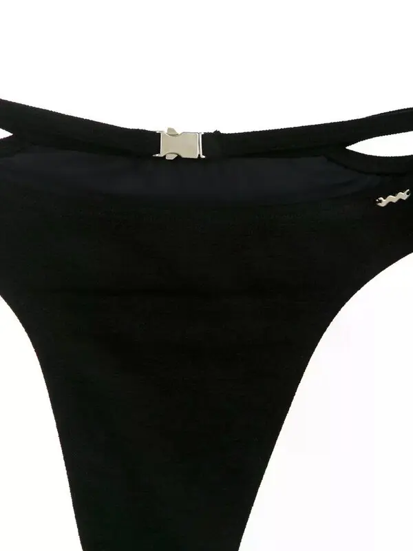 AMIR SLAMA Buckle Bandeau Bikini Set