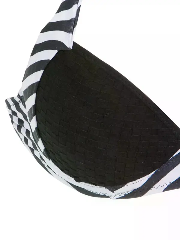 AMIR SLAMA Striped Halterneck Bikini Set