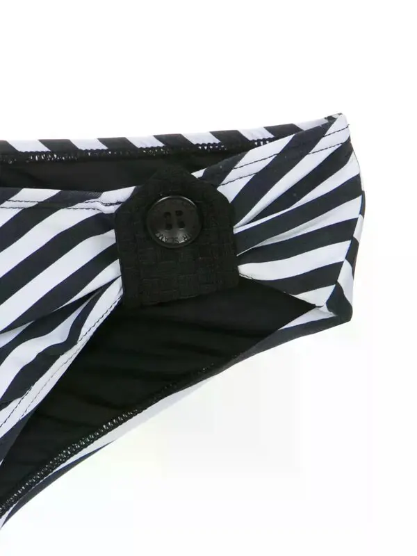 AMIR SLAMA Striped Halterneck Bikini Set