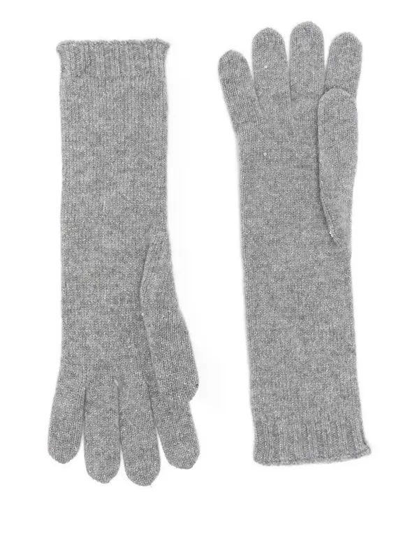 GRAN SASSO Cable-knit Gloves